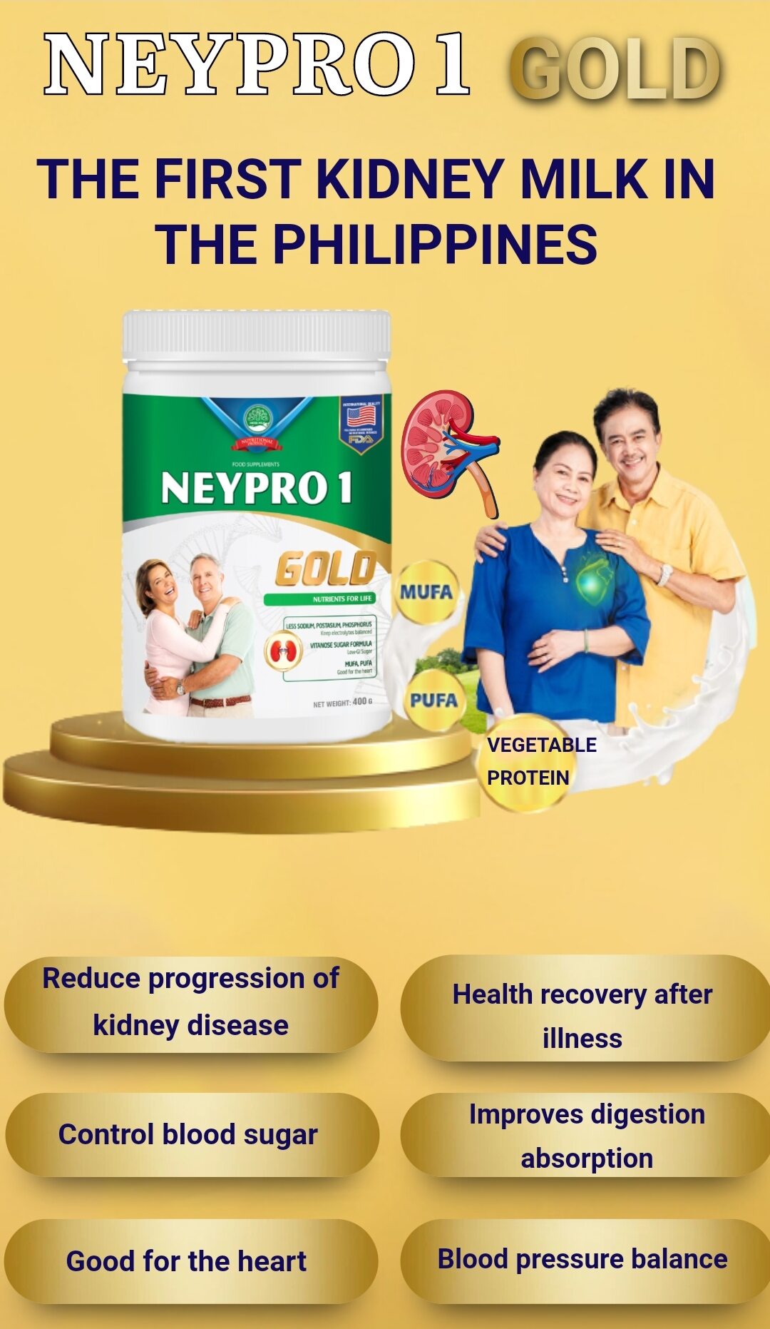 Neypro 1 Gold Nutrient for life (Kidney Disease) | Lazada PH