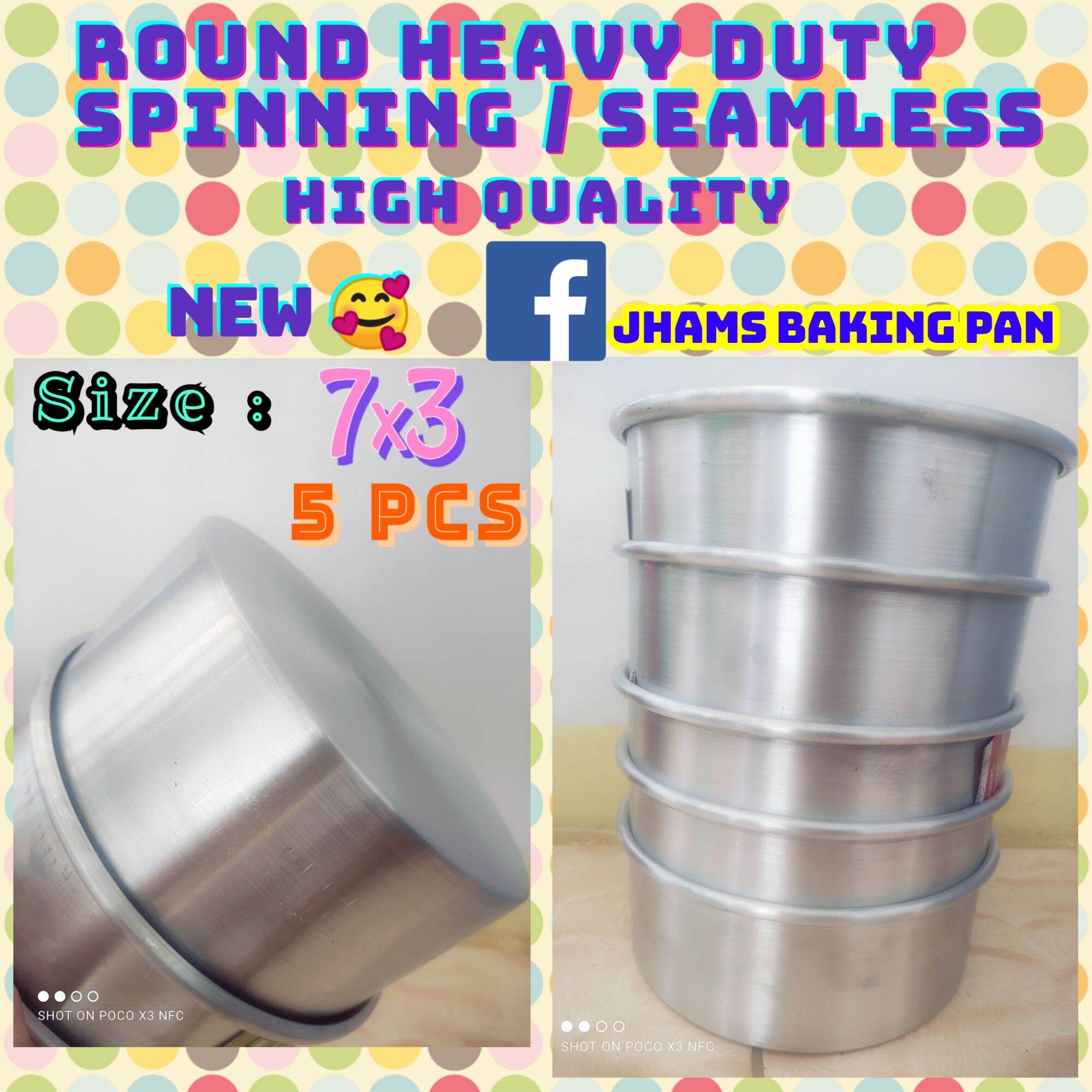 ROUND/CAKE PAN 🎂 7X3 -- 5 PCS | Lazada PH