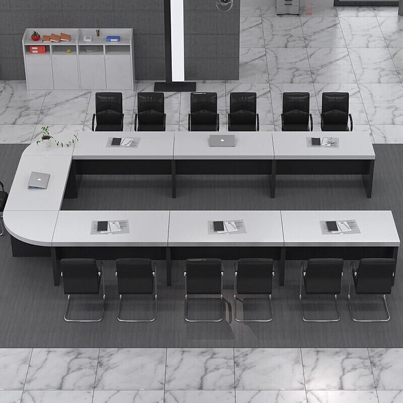 Creative Conference Table U-Shaped Long Square Training Table and Chair ...
