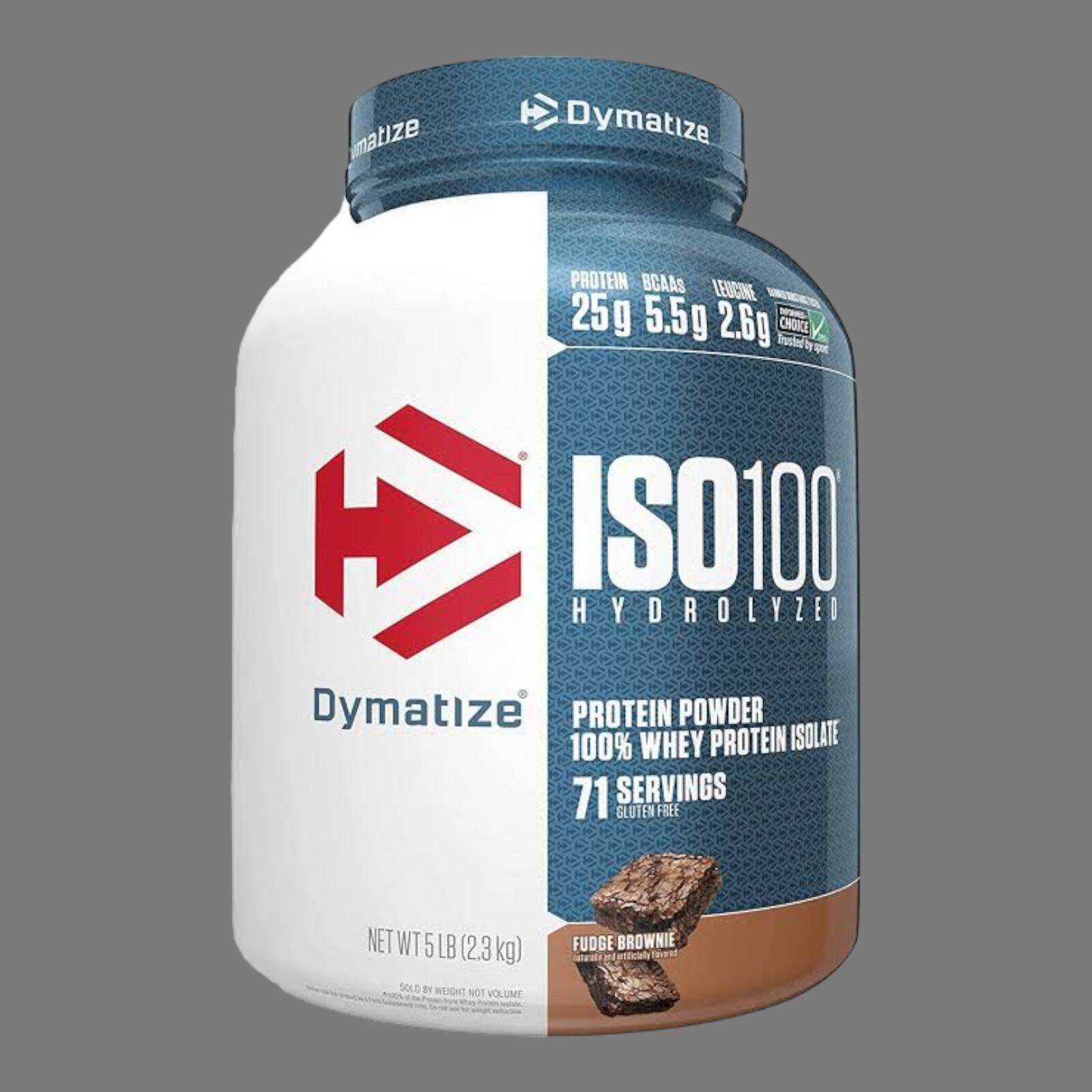 Dymatize Nutrition ISO 100 5lbs Hydrolyzed 100% Whey Protein Isolate 5 ...