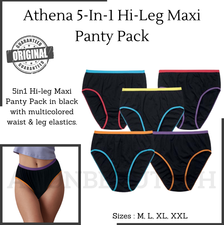 Athena 5 In 1 Hi Leg Maxi Panty Pack Lazada Ph