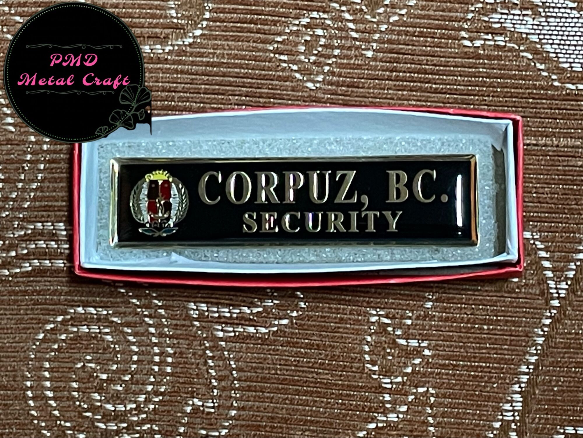 Nameplate for Security Guard With SOSIA Logo | Lazada PH