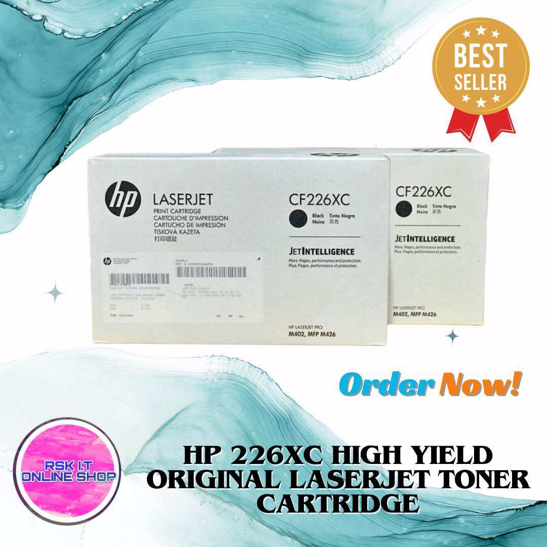 HP 226XC Black HIGH YEILD Original LaserJet Toner Cartridges (CF226XC ...