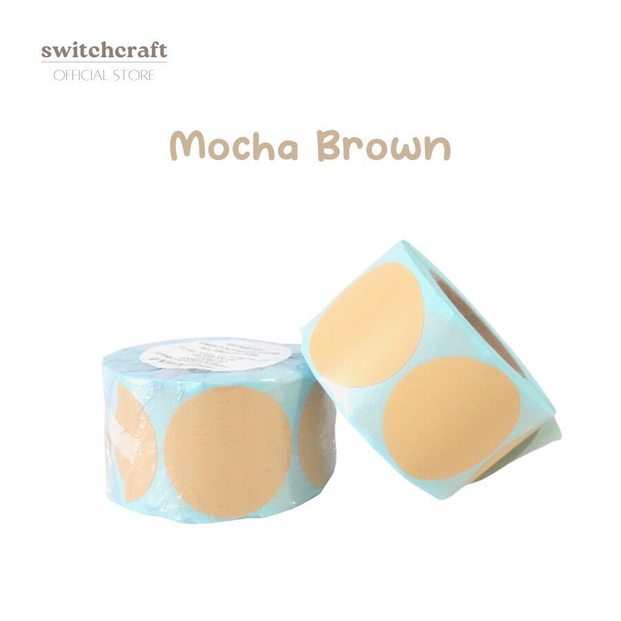 *NEW* Pastel Collection Circle Thermal Label Stickers 40x40mm 500 ...