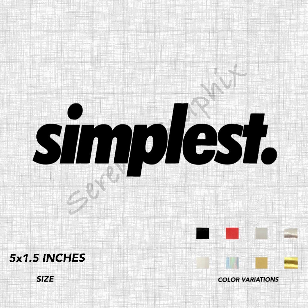 Simplest Sticker - Waterproof Cut Out Sticker | Lazada PH