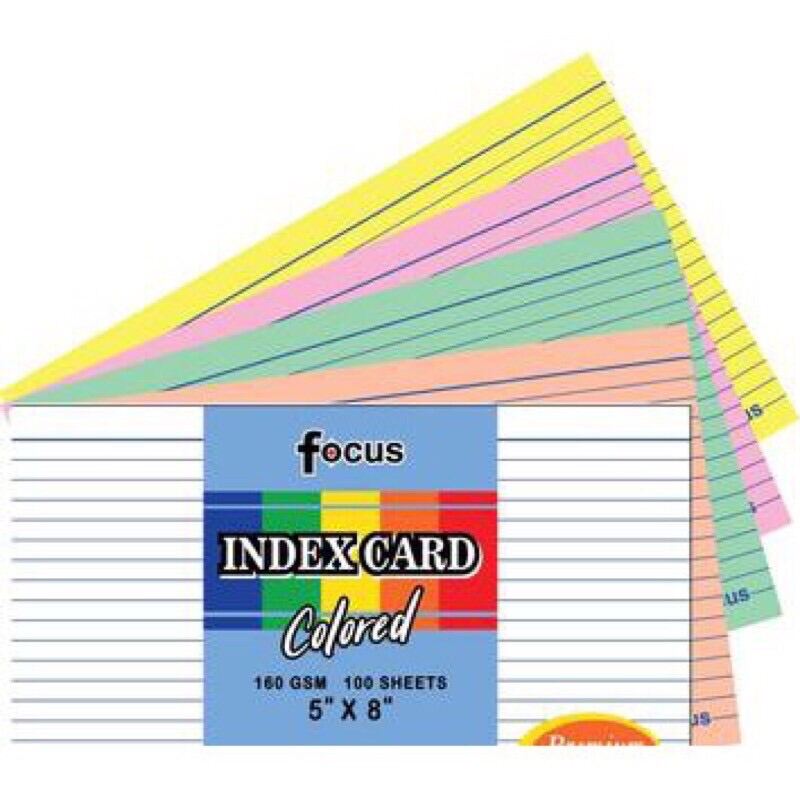 Multi Colored Index Cards at Deloris Colvin blog