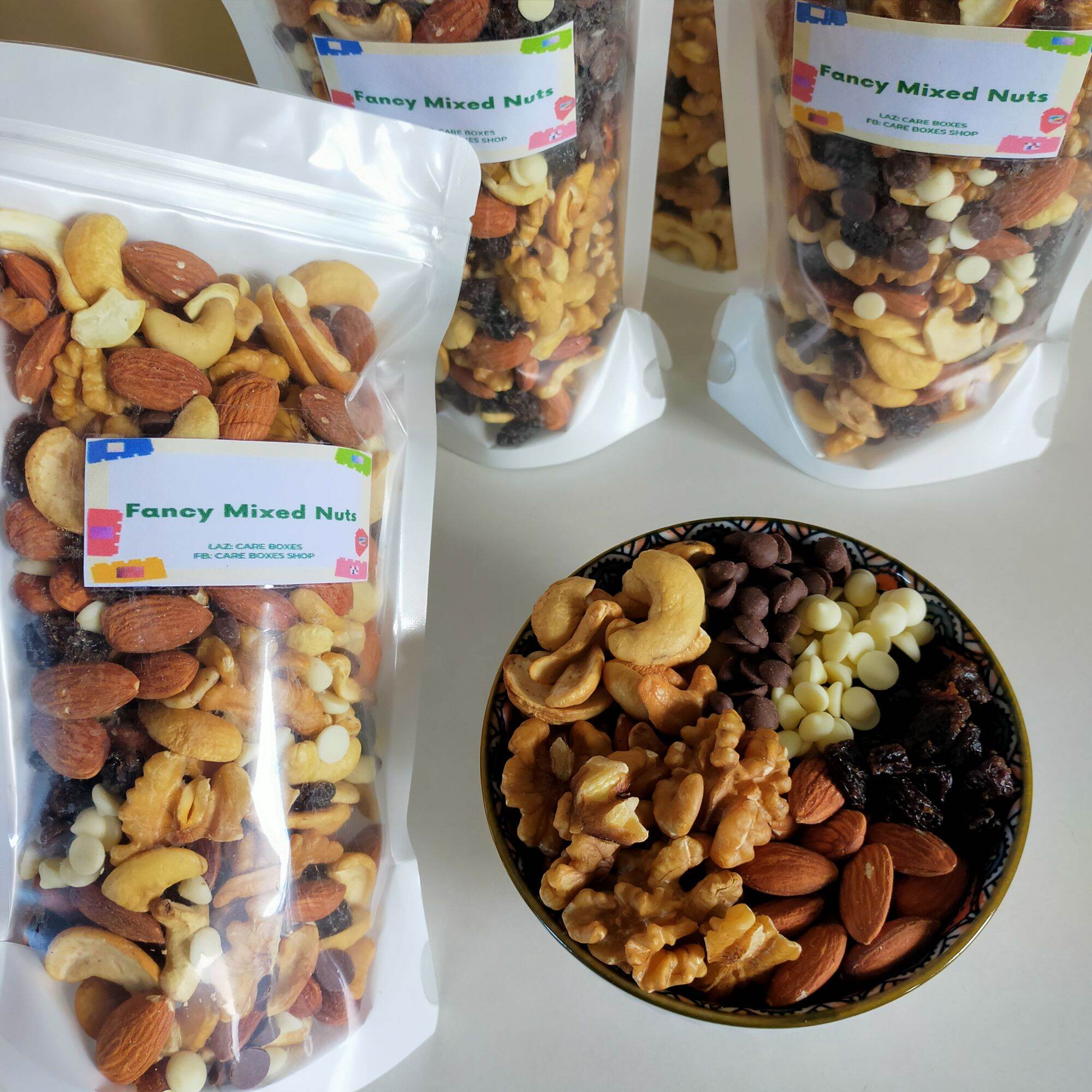 Fancy Mixed Nuts (250G) - Almond, Walnut, Cashew, Raisins, White ...