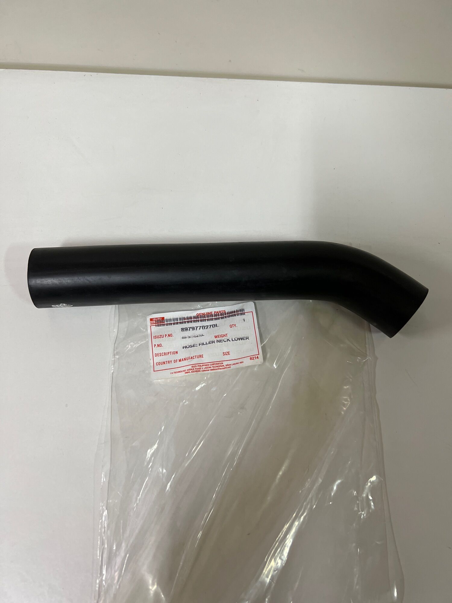 Genuine Isuzu Lower Fuel Neck Hose for Isuzu Crosswind XT, XTO, XL ...