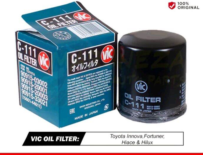 VIC OIL FILTER C-111 GENUINE MADE IN JAPAN | Lazada PH