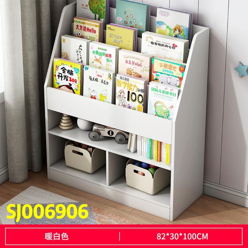 Bookshelf Floor Shelf Picture Book Storage Rack Simple Home Student ...
