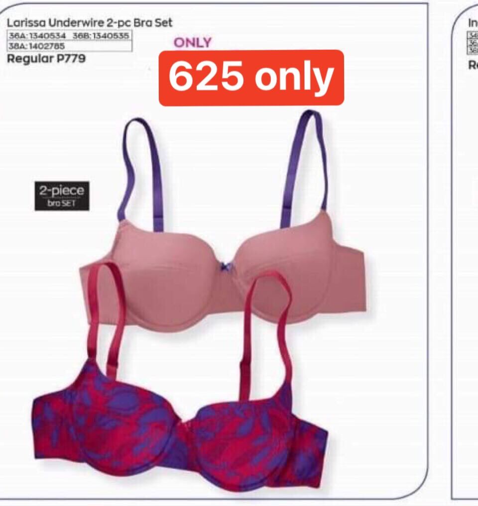 Avon Larissa Underwire 2-PC Bra Set | Lazada PH
