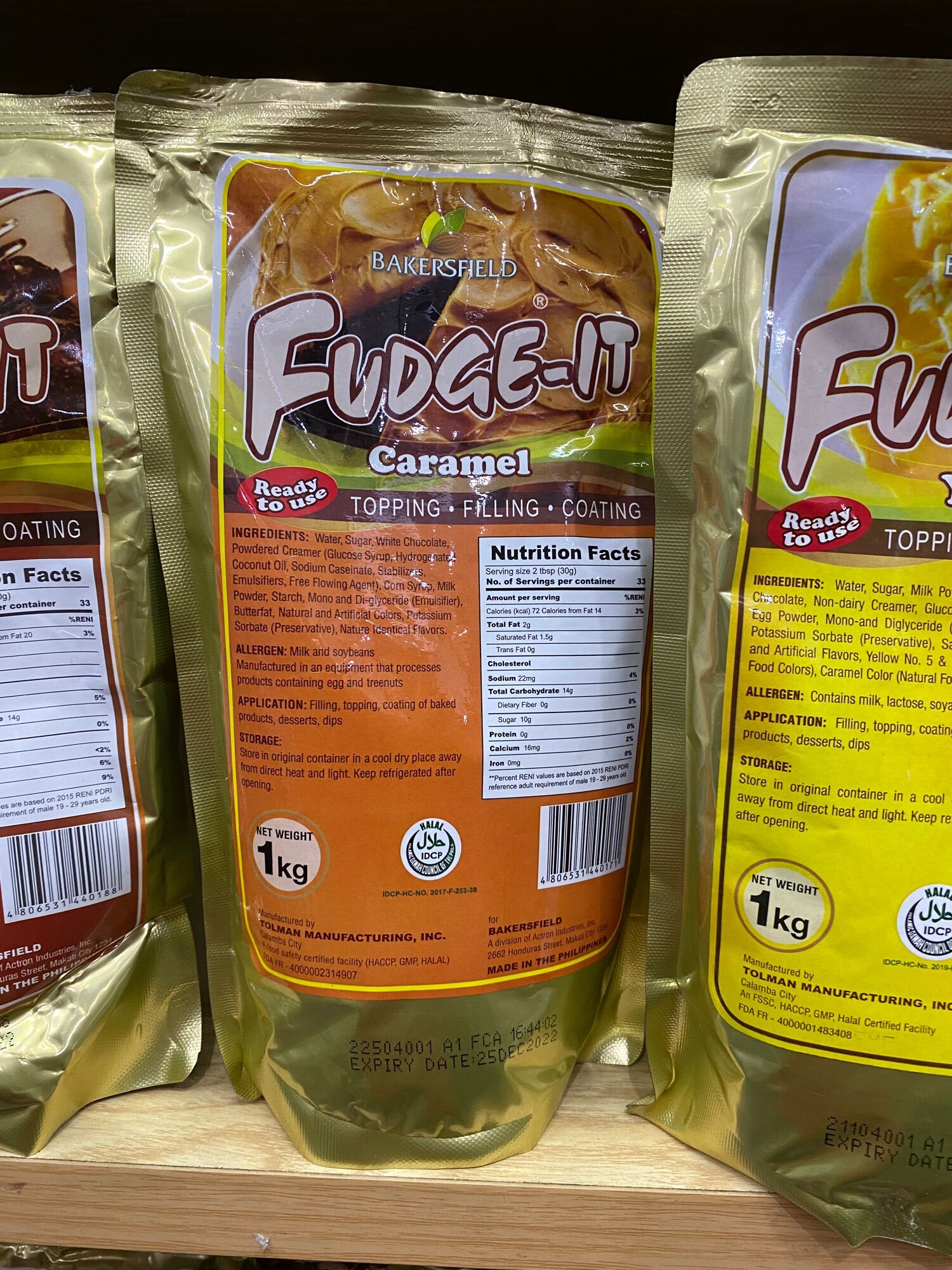 CARAMEL| FUDGE-IT by BAKERSFIELD| 1 kg | Lazada PH