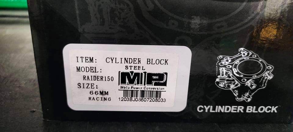 MP CYLINDER BLOCK SET 66MM AND 68MM STEELBORE RAIDER 150 CARB | Lazada PH