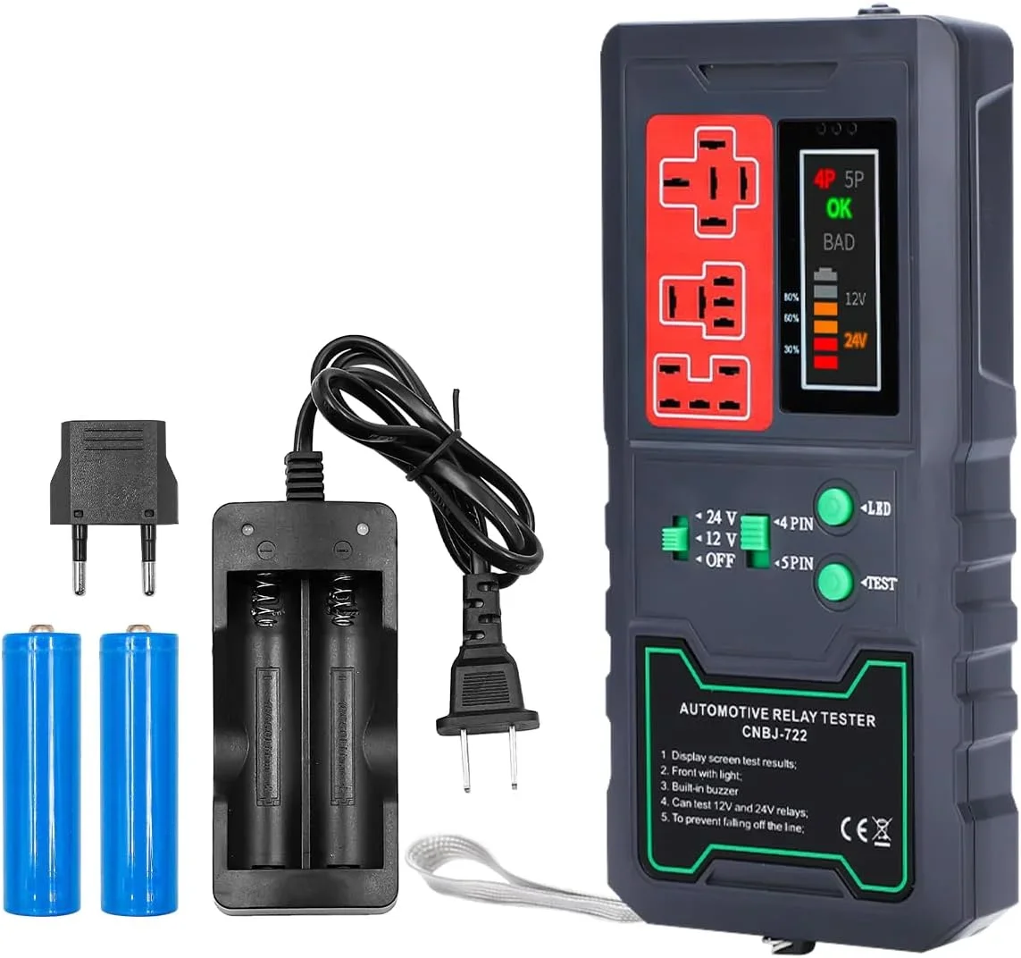 Car Relay Tester 12V 24V Electronic Automotive-Universal Motorcycles ...