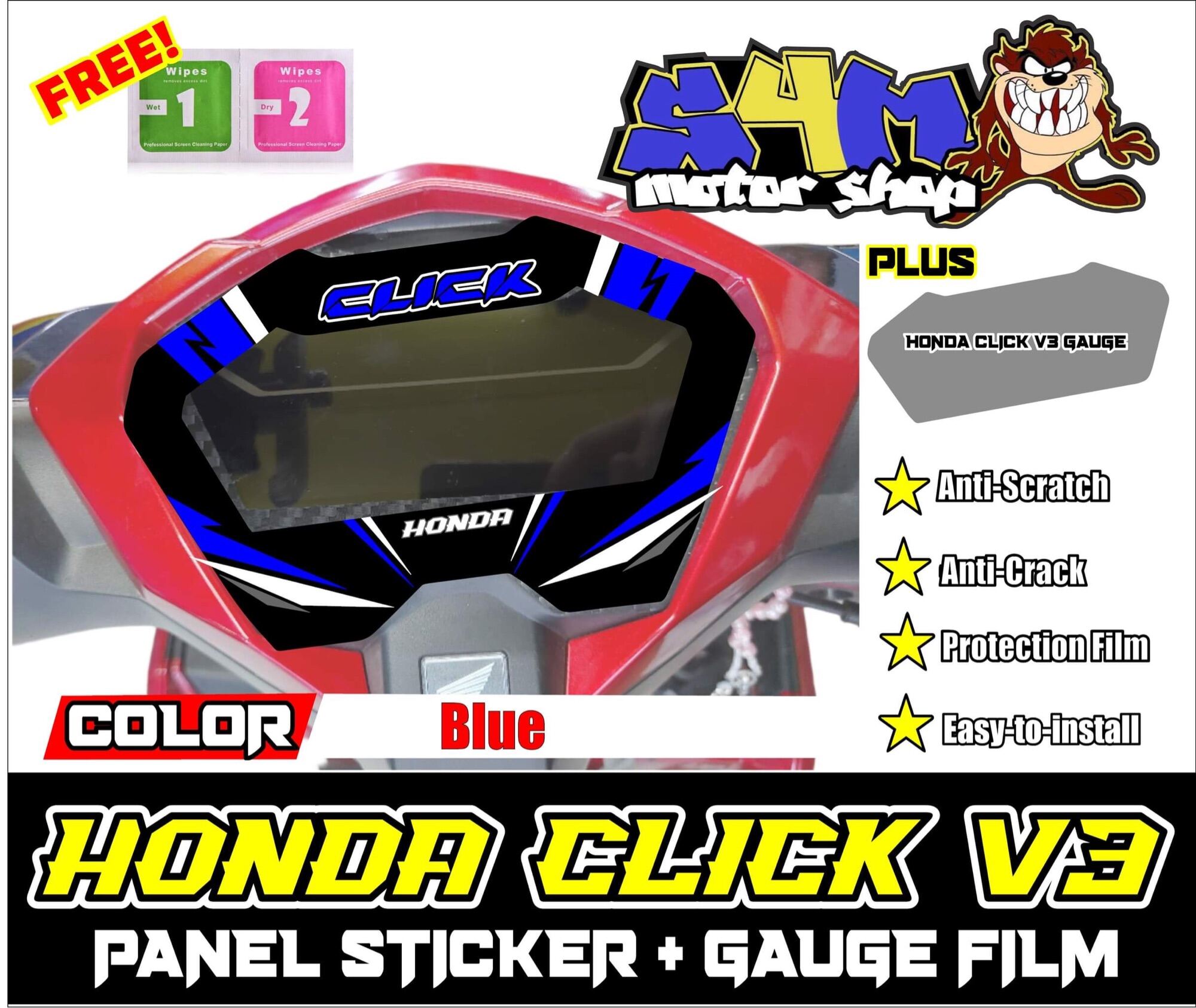 Honda Click V3 Colored Panel with Free Gauge | Lazada PH