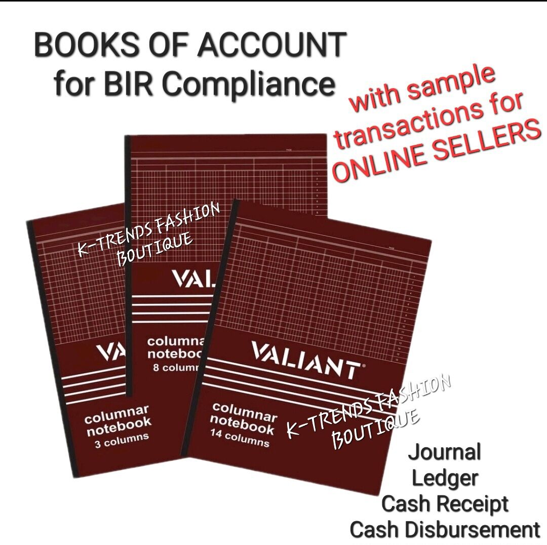 BOOKS OF ACCOUNT COLUMNAR FOR ONLINE SELLERS WITH SAMPLE TRANSACTIONS ...