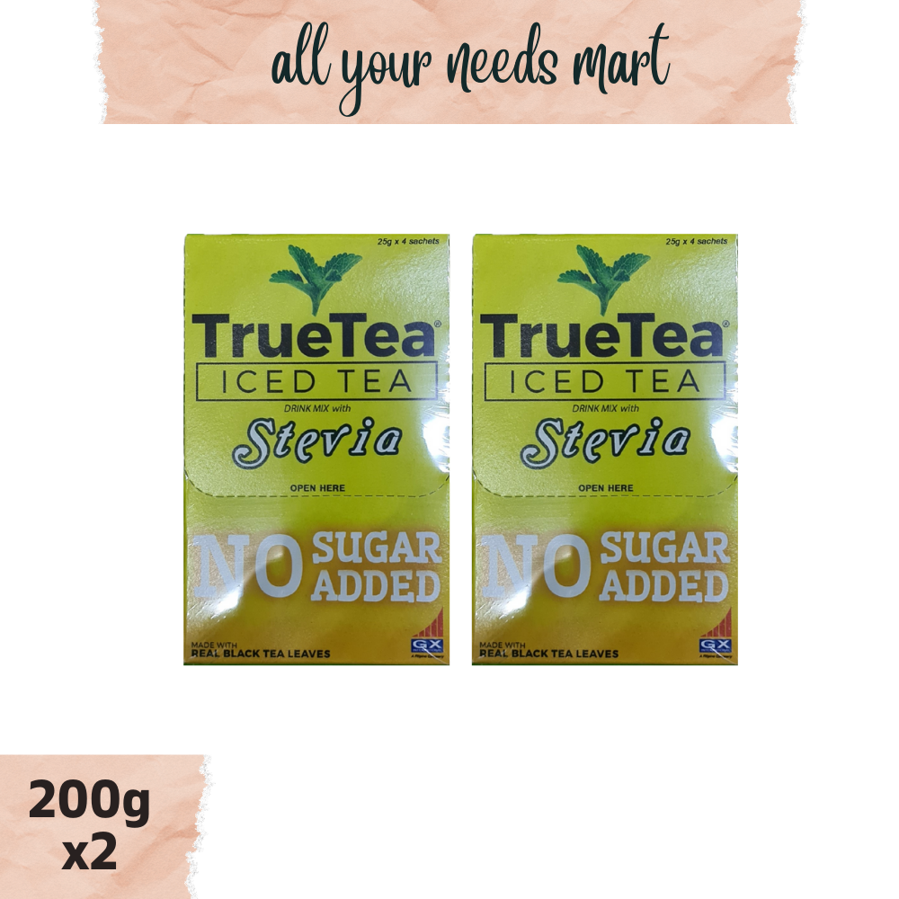 True Tea ♡ Iced Tea ♡ No Sugar Added (4sachets x2) 200g x2 | Lazada PH