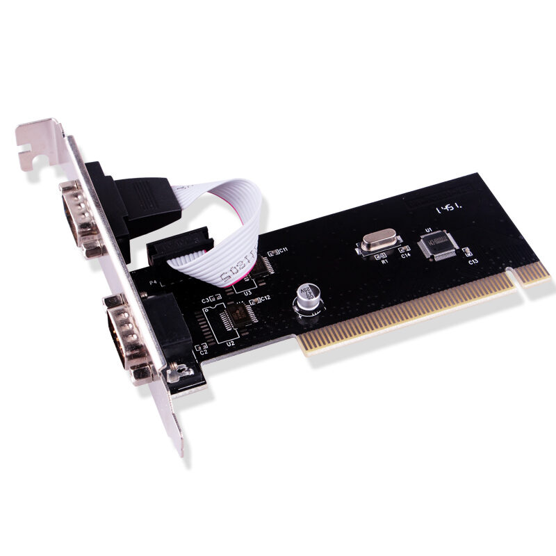 PCI to Dual Serial Port Card 9-Pin COM Port PCI Serial Port Card Dual ...