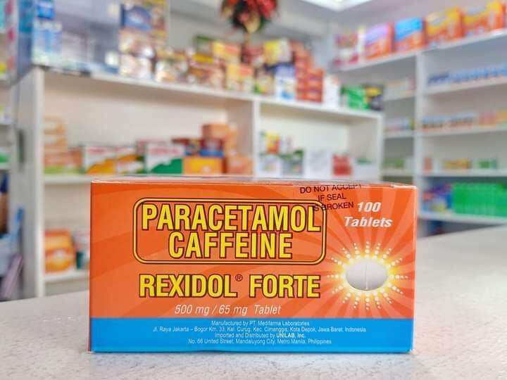 Rexidol Forte 1Box 100s tablets (para sa binat, lagnat, sakit ng ulo ...