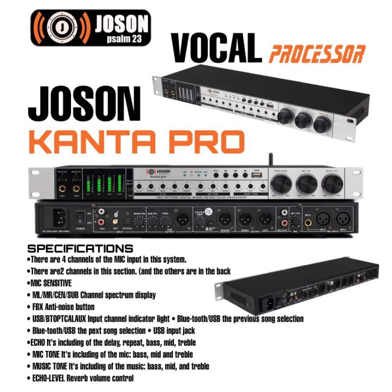 Joson Kanta Pro Vocal Professional Processor | Lazada PH