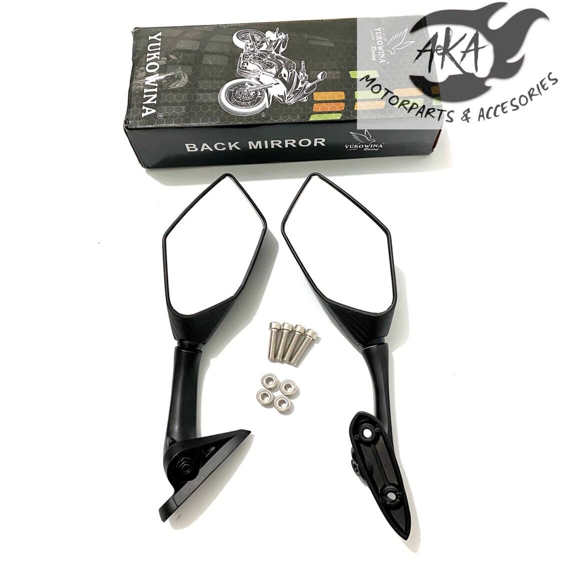 YUKOWINA SHORT STEM CARBON SIDE MIRROR FOR NMAX V1/V2 FOLDABLE | Lazada PH