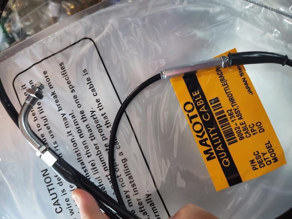 MAKOTO Throttle Cable Dio Racing Universal 28mm with Thread | Lazada PH