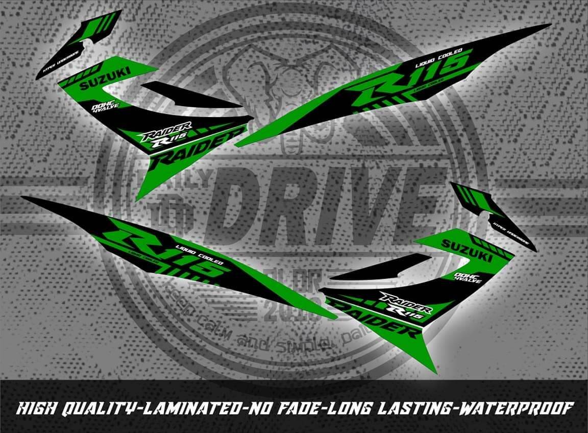 Suzuki Raider j115 Decal Stickers Latest New Design | Lazada PH