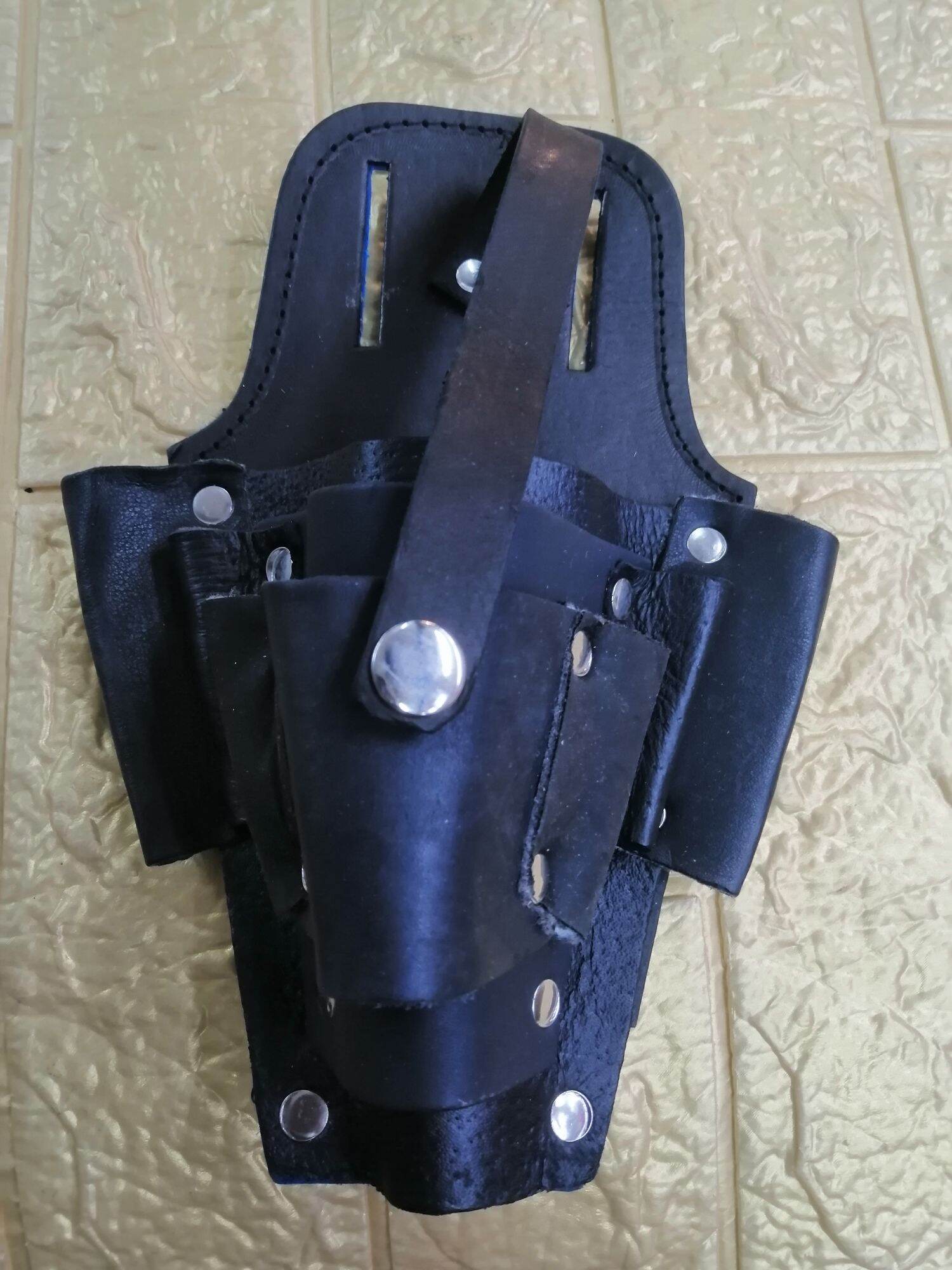 BIG LEATHER HOLSTER TOOLS ELECTRICAL MAINTENANCE CARPENTER TOOLS HOLDER ...