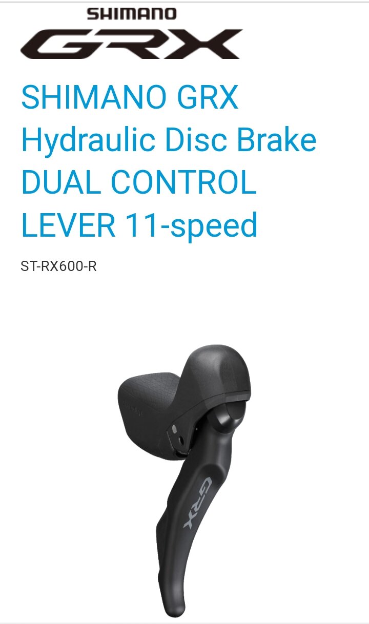 SHIMANO GRX RX600 STI (2x11) Hydraulic Brakes Set | Lazada PH