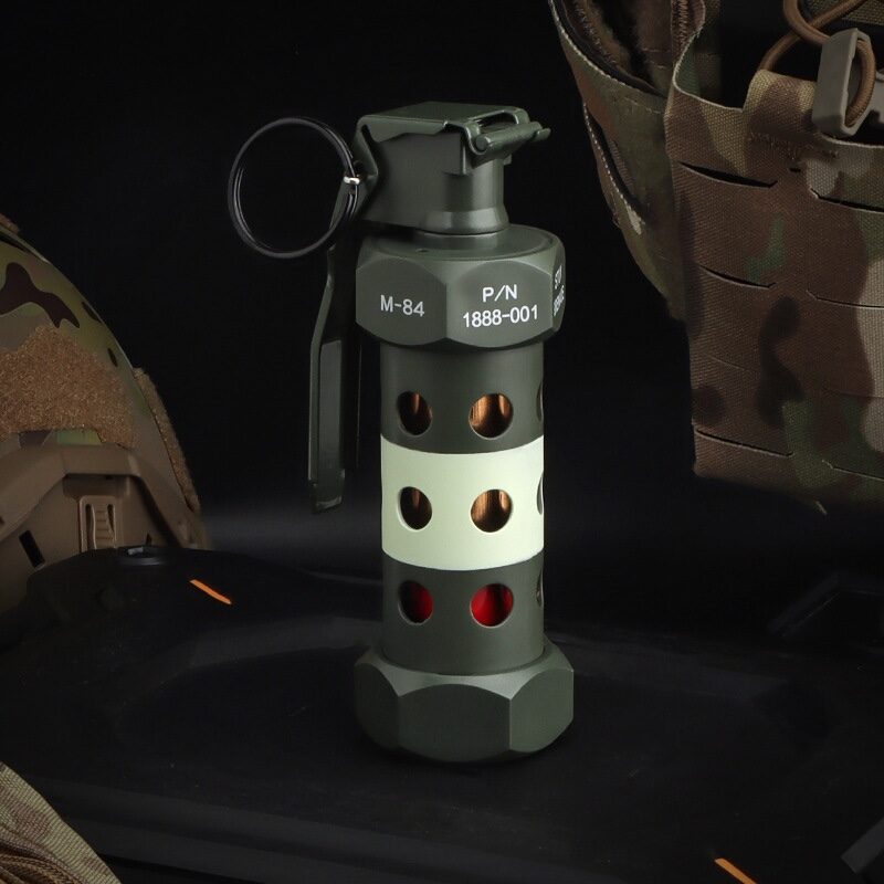 Flashbang Hand Grenade M84 Toy Realistic Military Model Film Prop Pull ...