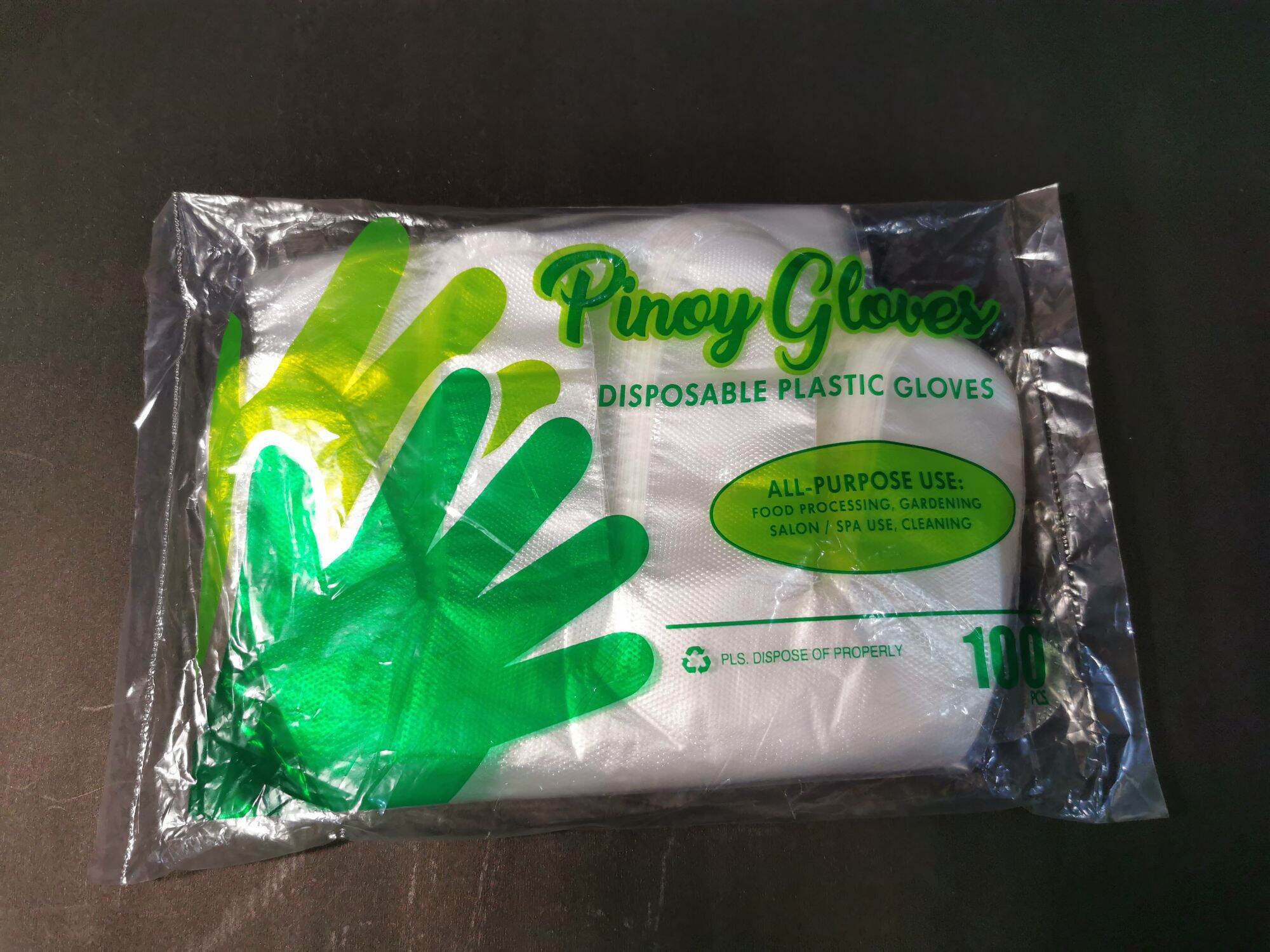 Pinoy Gloves - Disposable Plastic Gloves (100pcs/pack) | Lazada PH