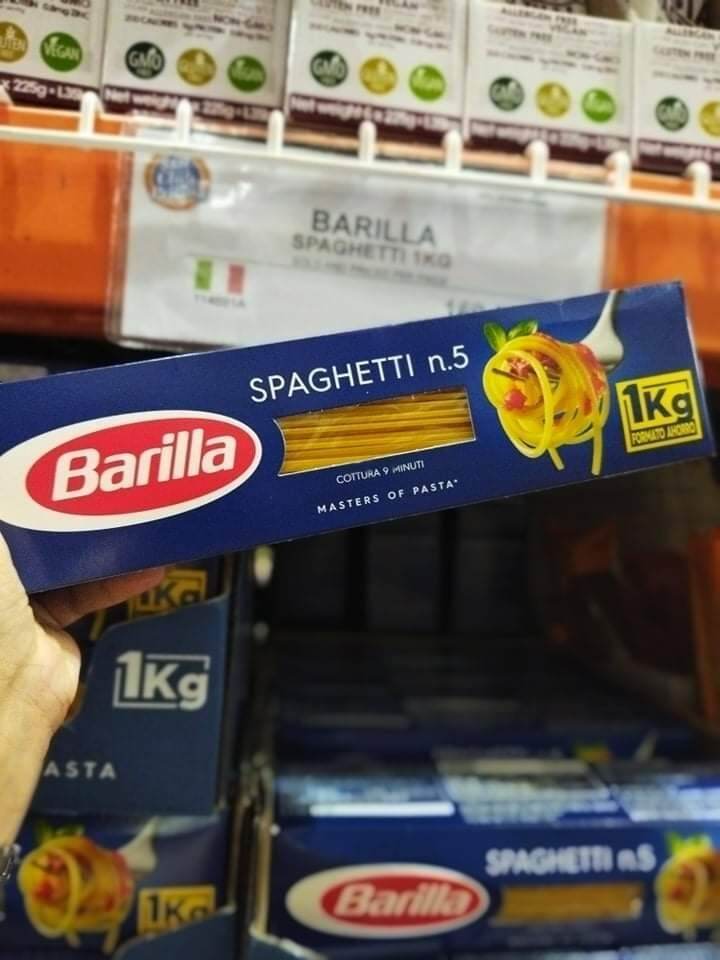 BARILLA SPAGHETTI no. 5 , MASTER OF PASTA (1 KG) perfect for all kinds ...