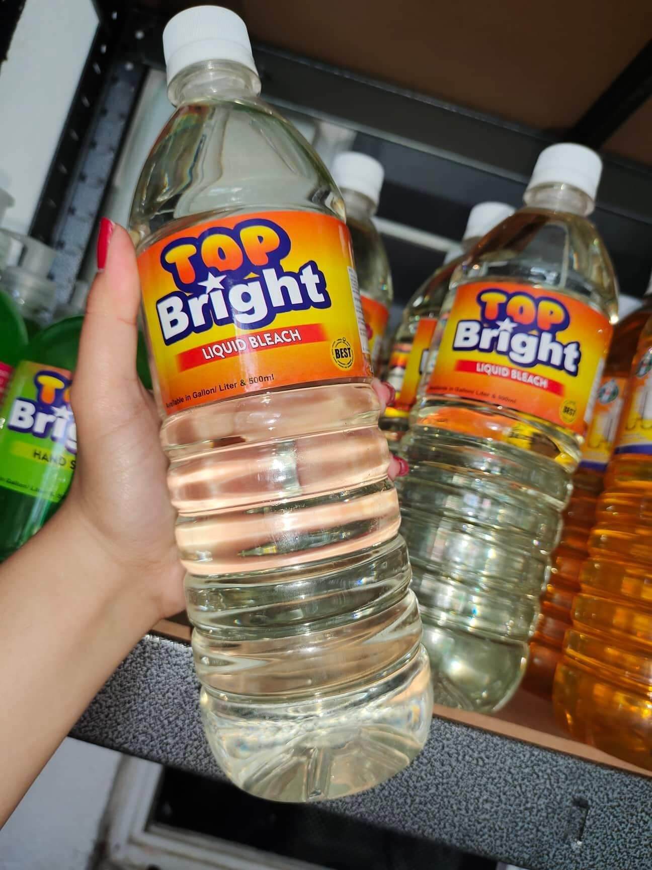 Top Bright Dishwashing Liquid Bleach Liquid Hand Soap 1 Liter 1 Gallon ...