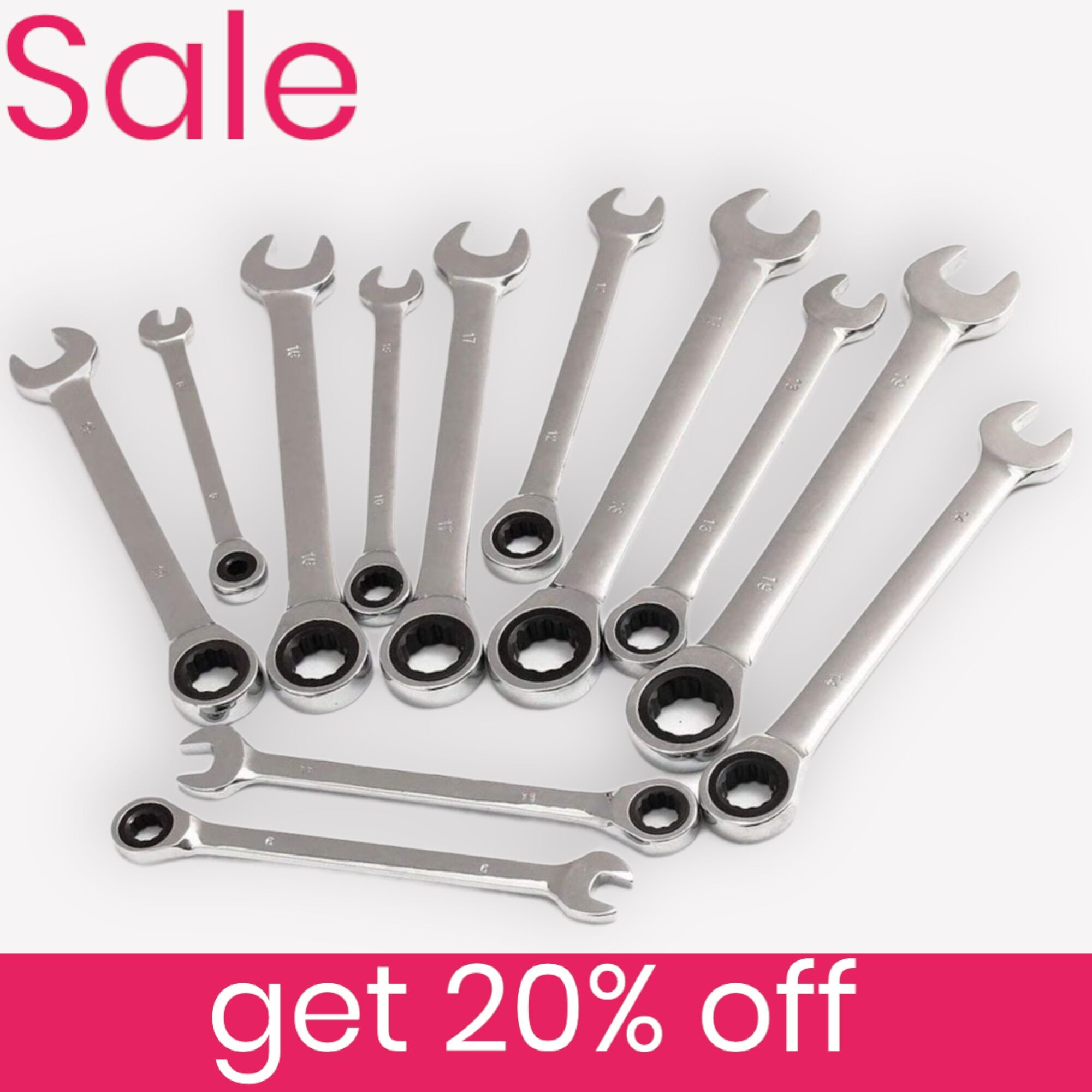 Rachet combination wrench steel chrome vanadium Flyman USA Original ...