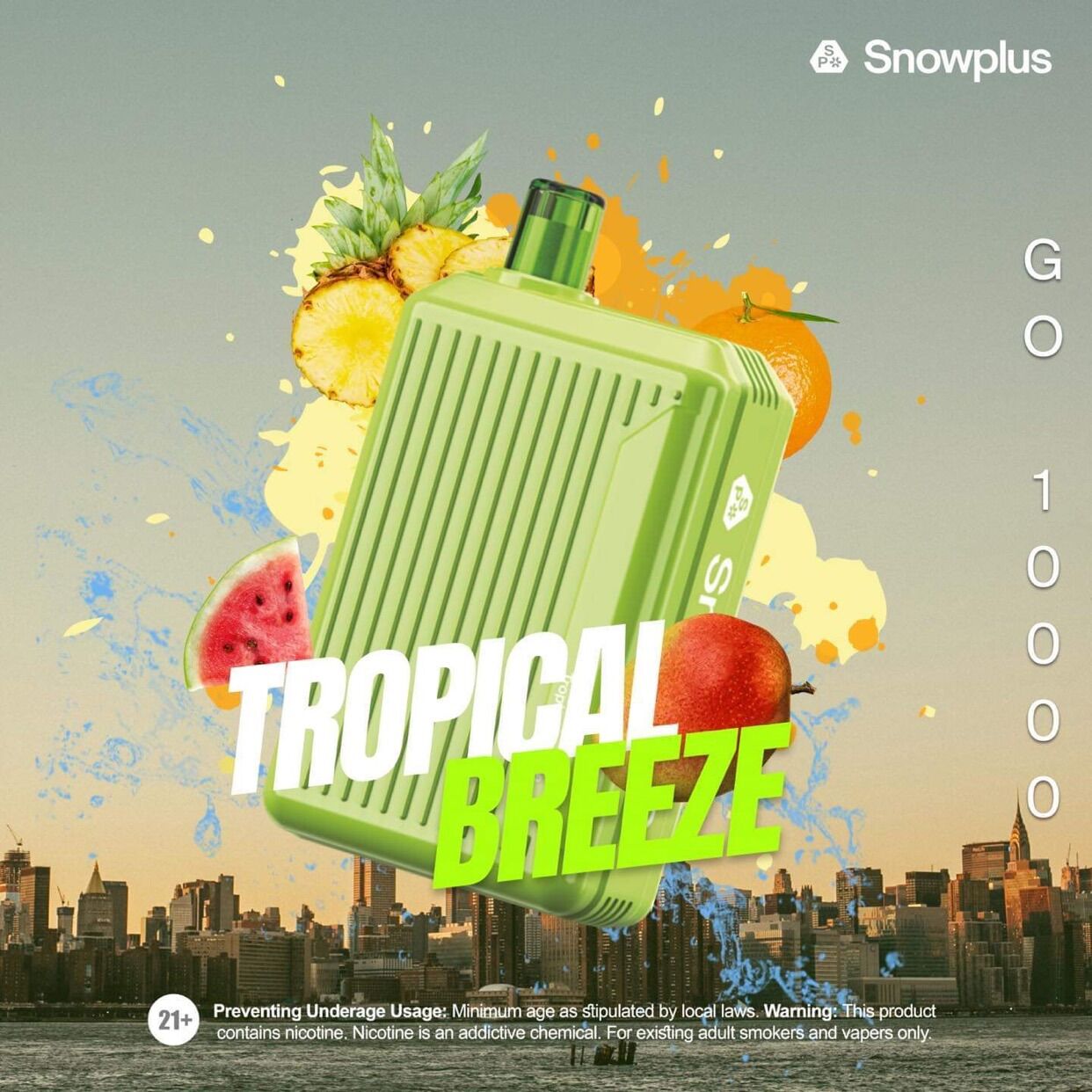 Snowplus Go10000 Disposable Vape Smart Rechargeable w/ FREE STICKERS OF ...