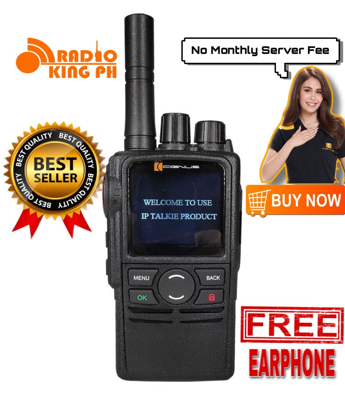 CIGNUS NX100 Network IP Radio with FREE Sim Card | Lazada PH