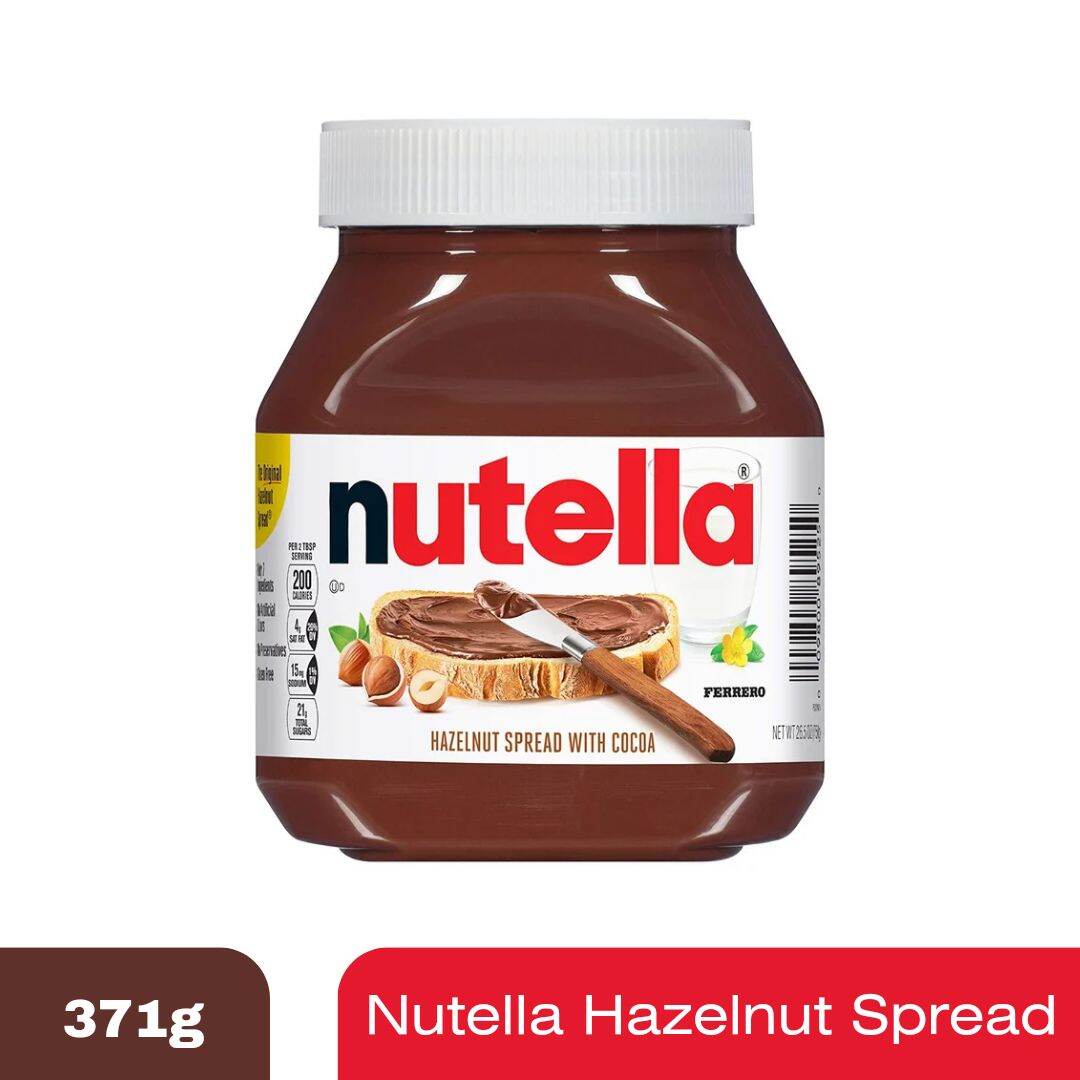 Nutella Hazelnut Spread With Cocoa Plastic Jar - Made in USA, US sizes ...
