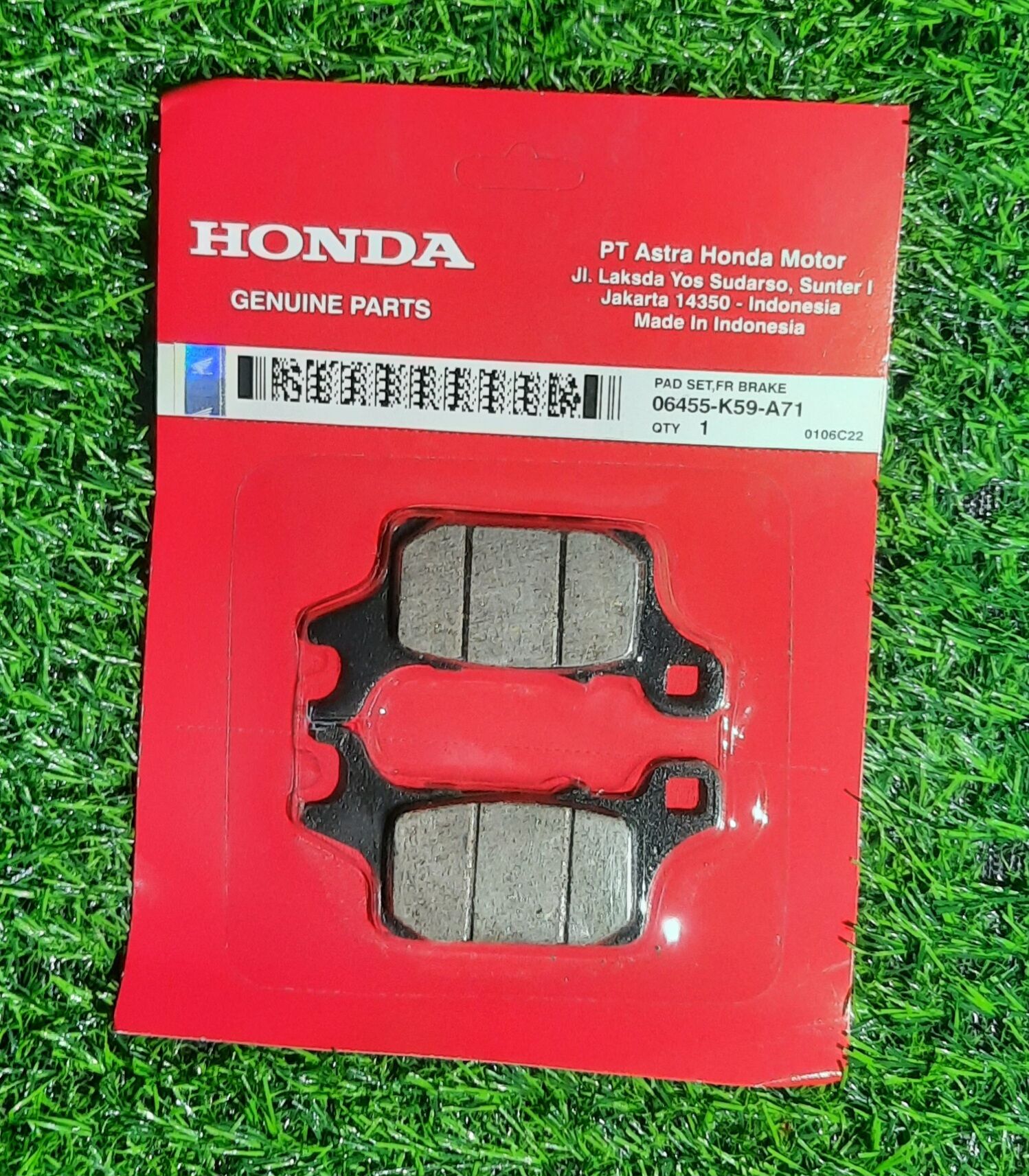 Genuine Honda Click V2 ( FRONT ONLY ) Brake Pad 125i 150i V2 High ...