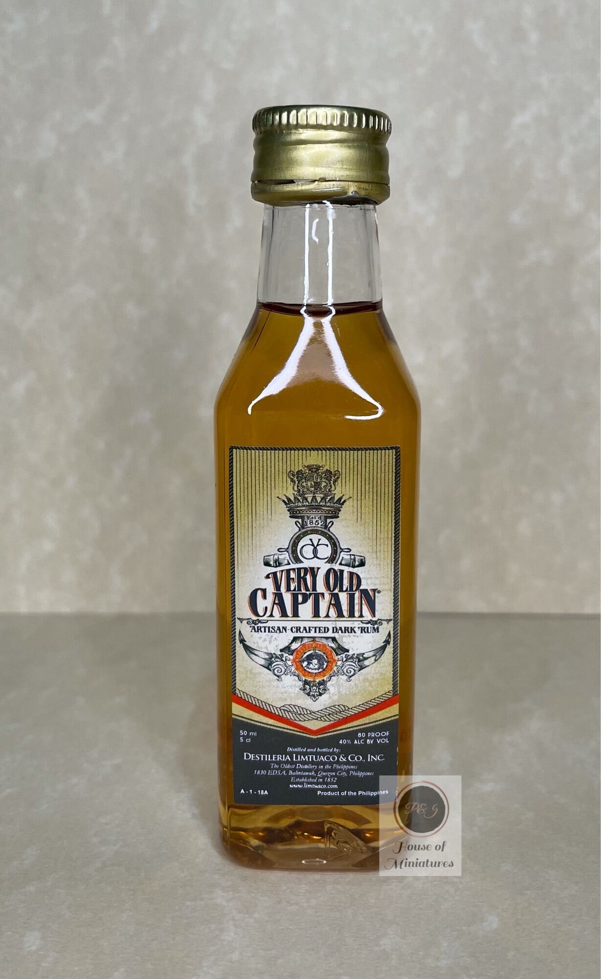 Very Old Captain Mini 50ml | Local Rum (plastic bottle) | Lazada PH