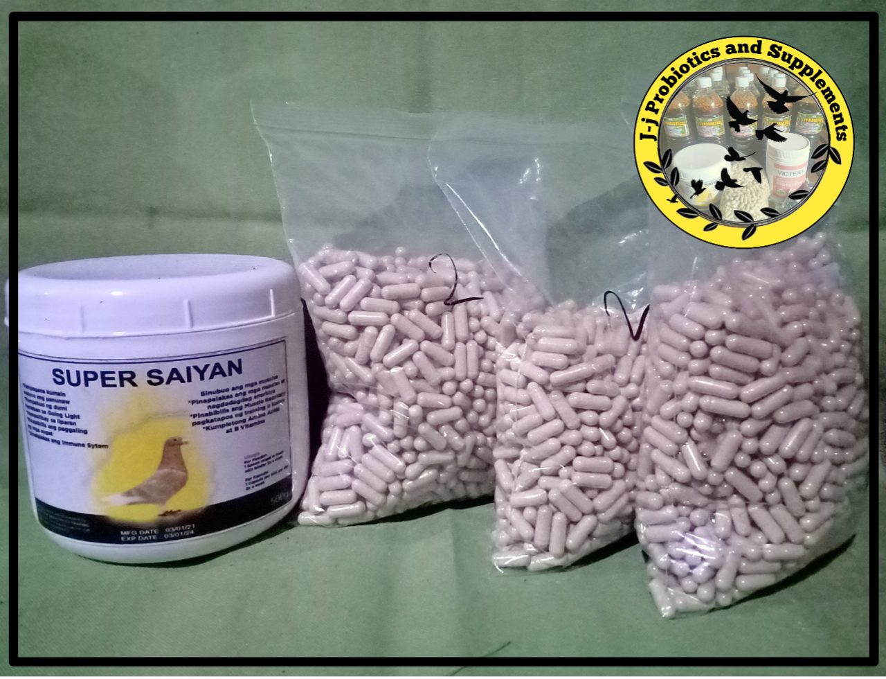 SUPER SAIYAN CAPSULE for Pigeon sold by 50cs or 100pcs per pack | Lazada PH