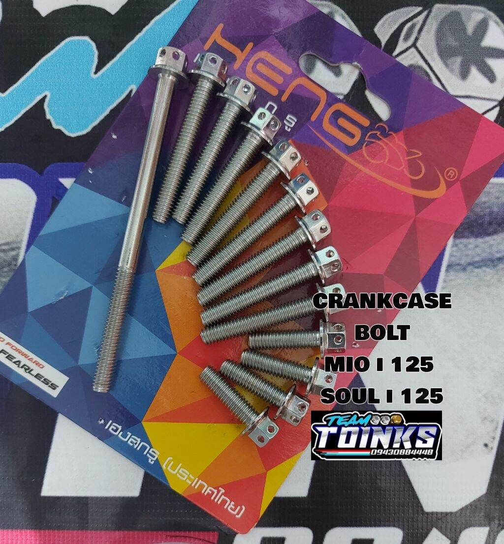 HENG MIO i 125 / MIO SOUL i 125 CRANKCASE BOLT SET ( 13pcs ) | Lazada PH