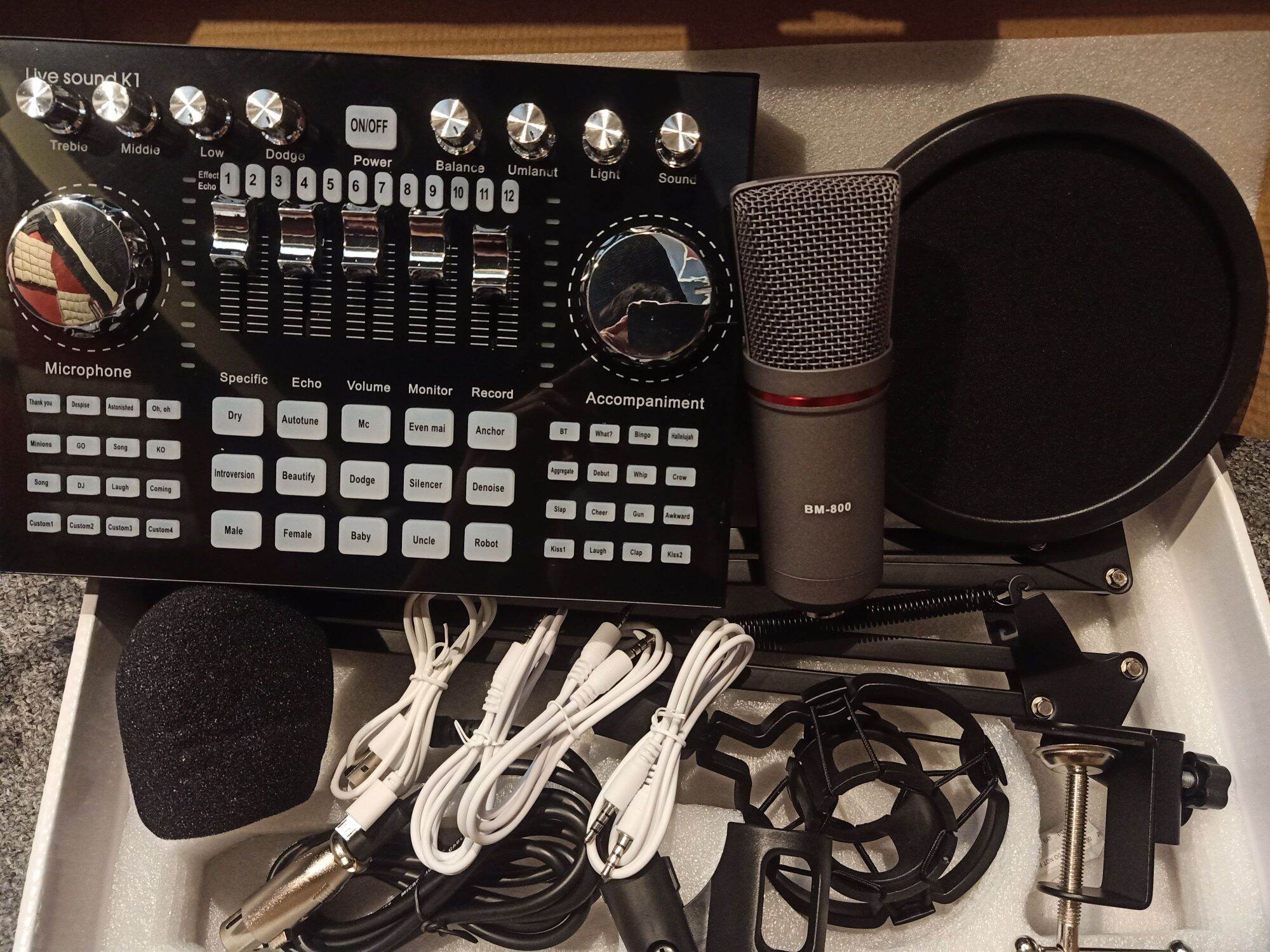 K1 soundcard for mobile Phone Recording and Streaming with Premium ...