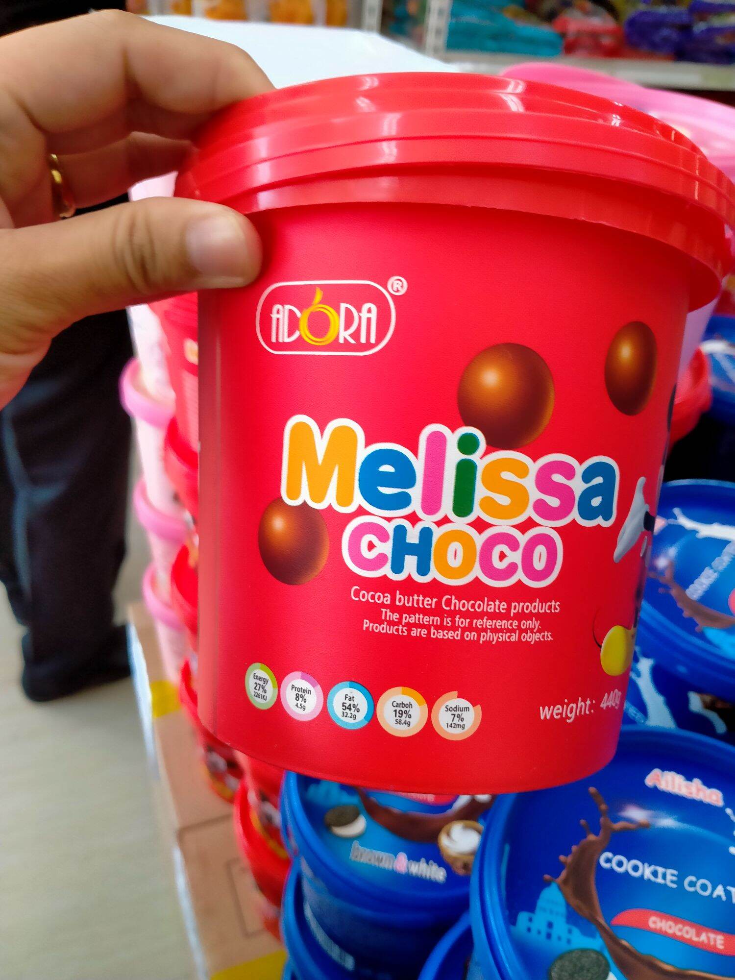 coco strawberry ball / chocolate ball 128 grams / donut / Melisa choco ...