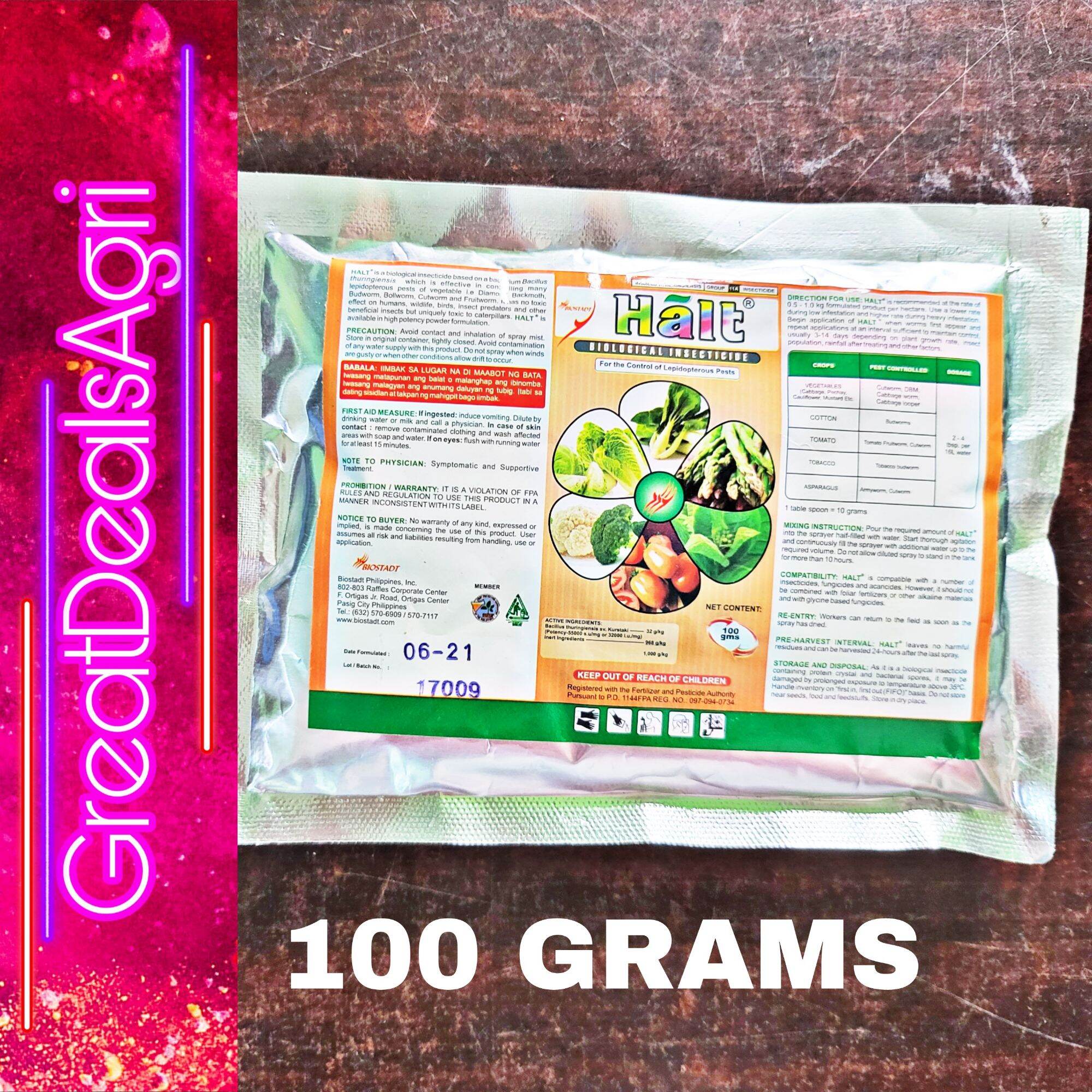 HALT BIOLOGICAL INSECTICIDE (100g) BY BIOSTADT | Lazada PH