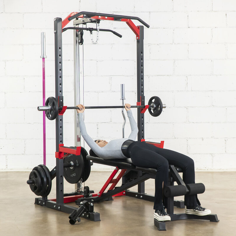 Squat Rack Weight Rack Squat Pitch and Curvature of Roof Bench Push ...