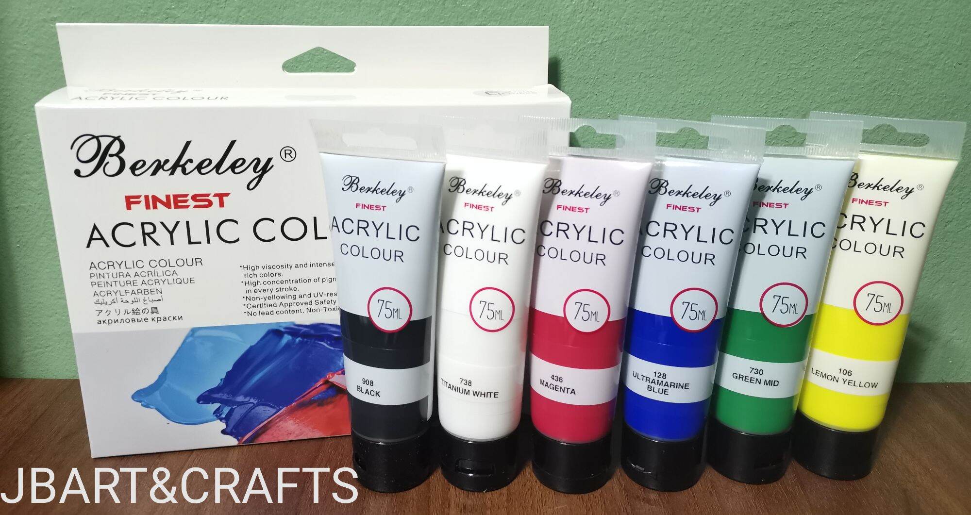 BERKELEY acrylic color 6x75ml | Lazada PH