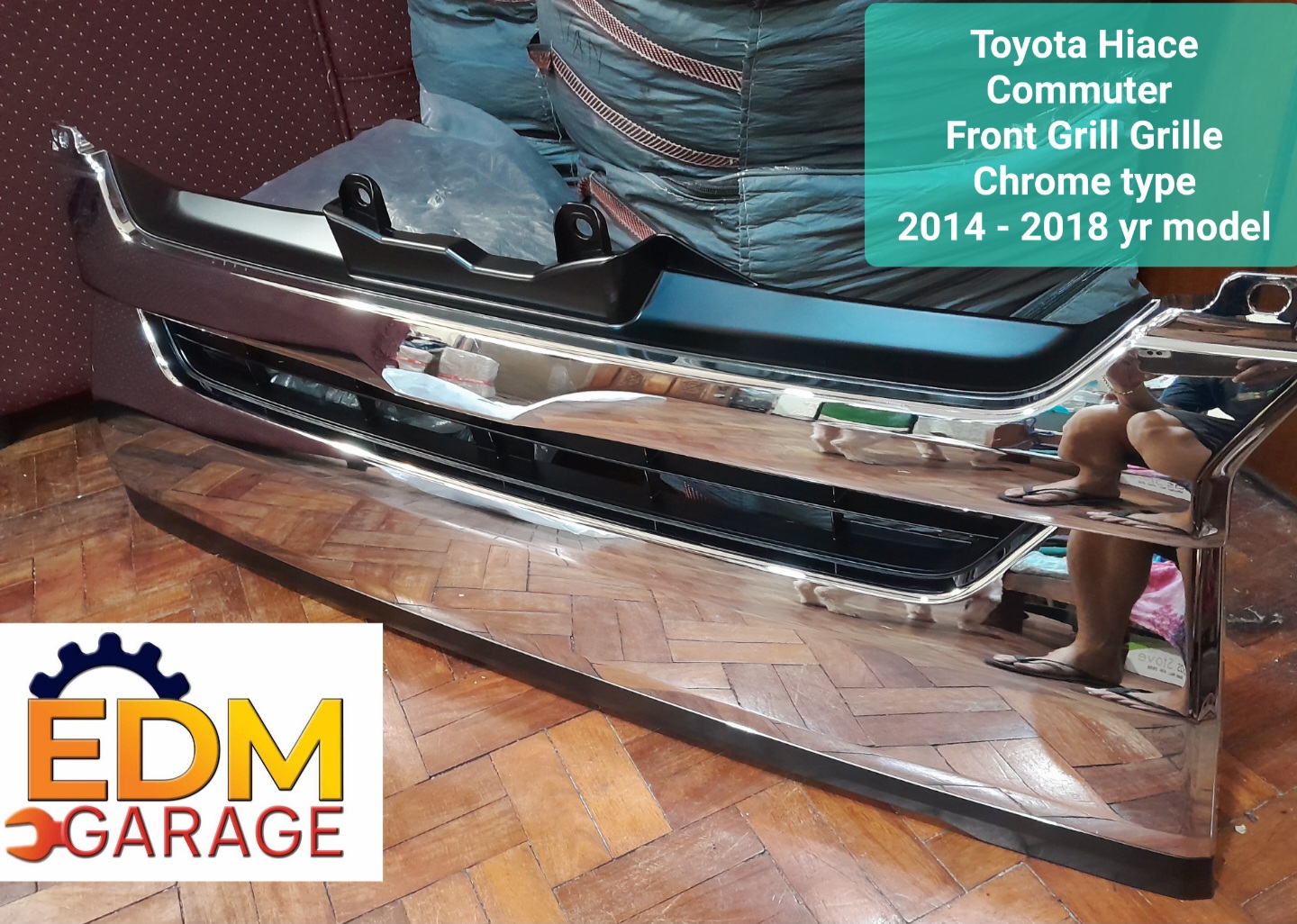Toyota Hiace Commuter Front Grill Grille Chrome type 2014 - 2018 yr ...
