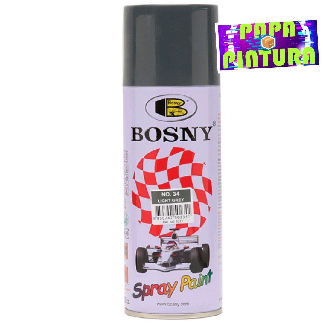 BOSNY SPRAY PAINT LIGHT GREY NO.34 | Lazada PH