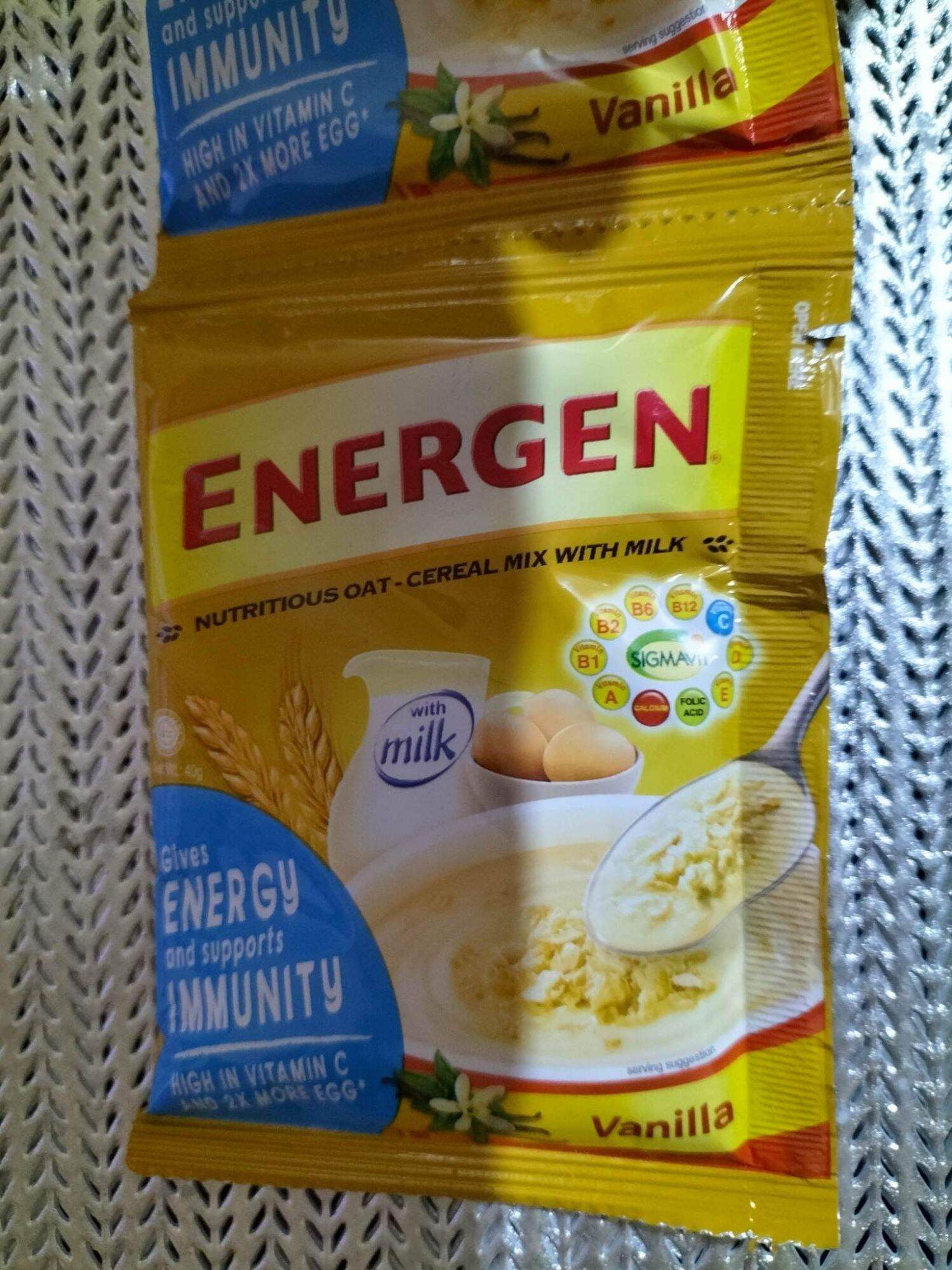 ENERGEN CEREAL DRINK VANILLA FLAVOR BUNDLE OF 5PCS | Lazada PH
