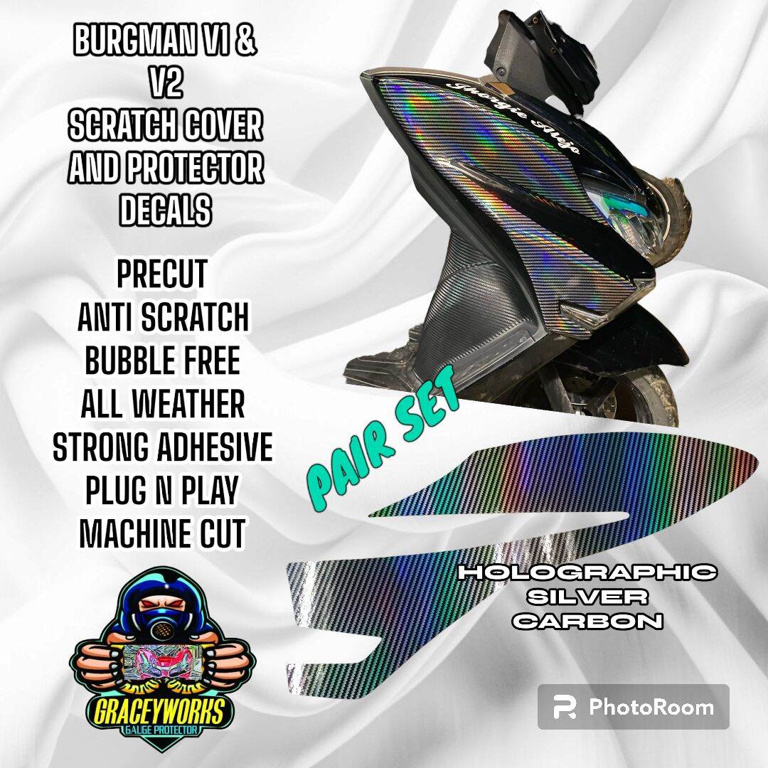 BURGMAN street V1 V2 SIDE PROTECTOR DECALS PRECUT | Lazada PH